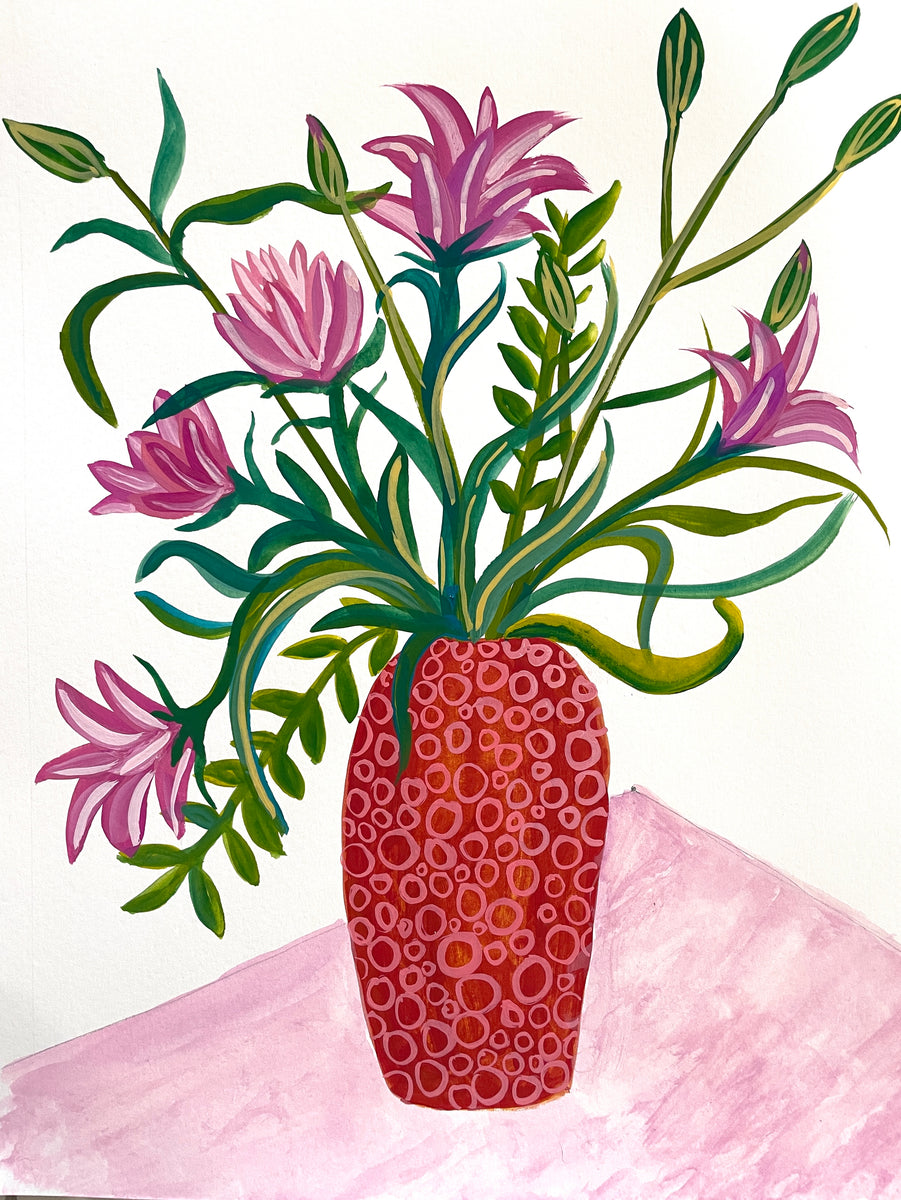 Wonderful Wild Bouquet - Acrylic Botanical Painting – Handcrafted ...