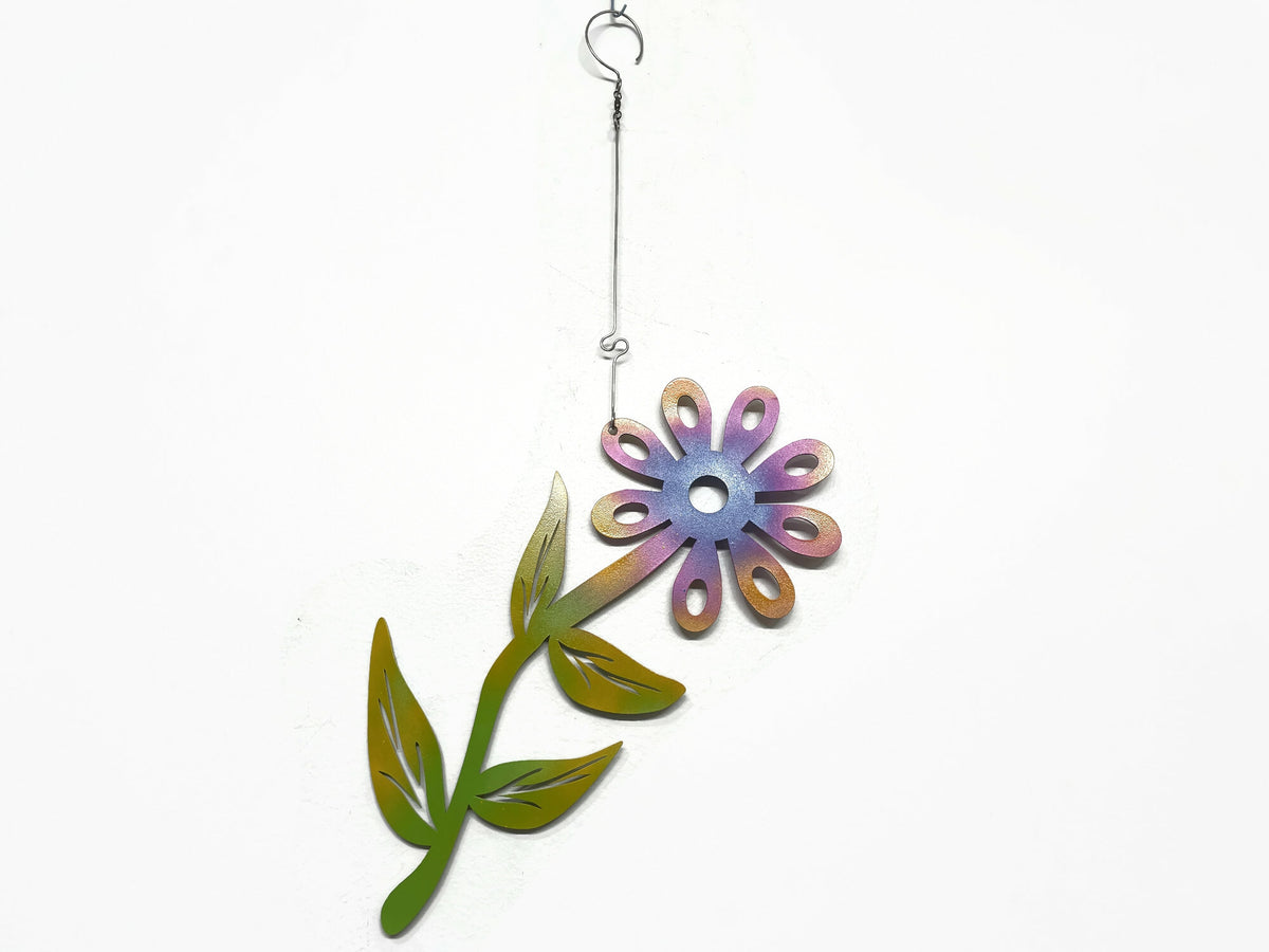 Spinning Flower Outdoor Metal Steel Mobile Sculpture – Handcrafted ...