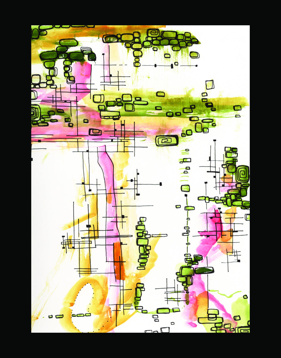 Therapy - Abstract Watercolor and Ink Original Painting – Handcrafted ...