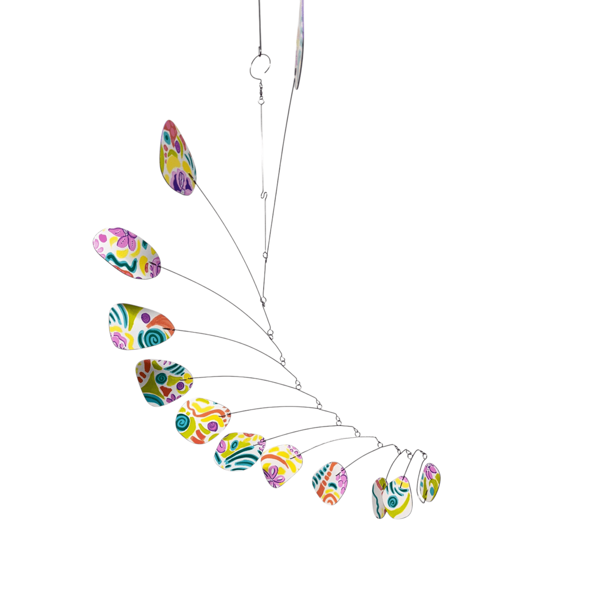 Garden Jubilee – Botanical Art Mobile Sculpture | Colorful Hanging Mob ...