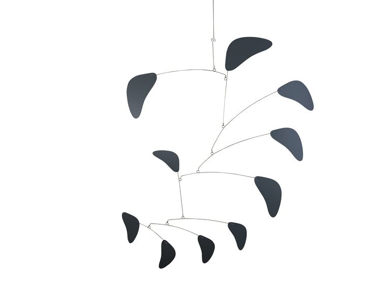 Mobile Hanging in Rang Style - Large Mobile in Slate Grey – Handcrafted ...