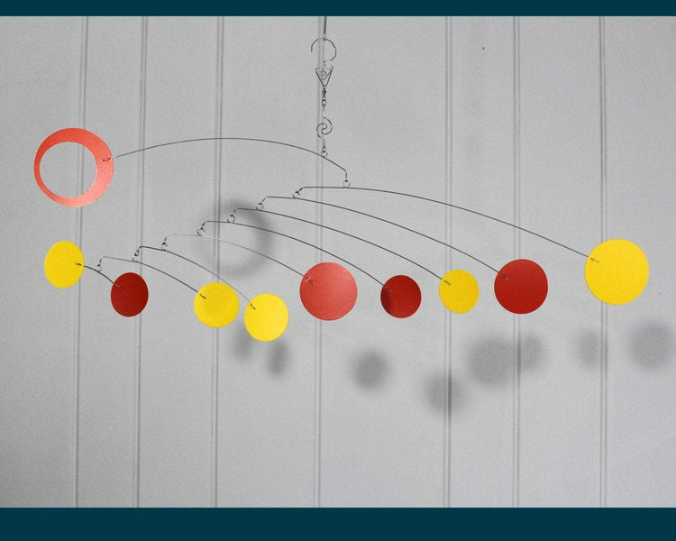 Low Ceiling Modern Mobile in Zen Style with Circles – Handcrafted ...