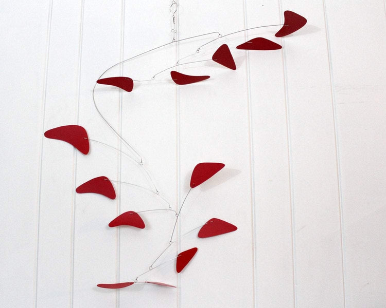 Large Red Mobile Mid Century Modern – Skysetter Mobiles & Art