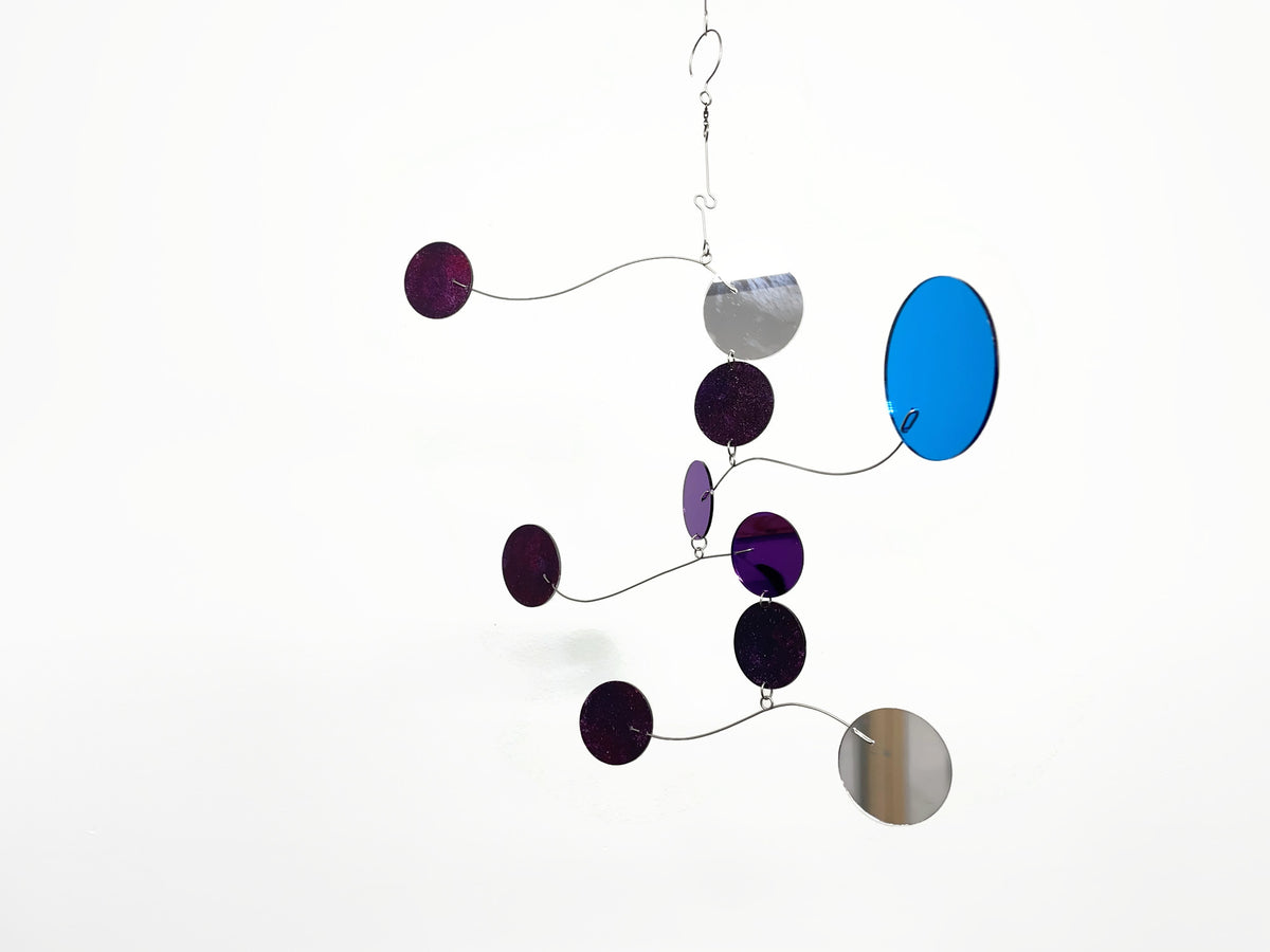 Outdoor Mobile Sculpture Mirrored on one side – Handcrafted Kinetic ...